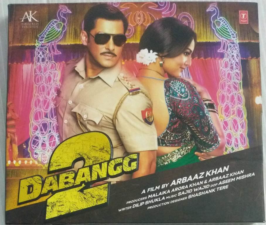 Dabaang 2 Hindi Film songs Audio CD - Macsendisk
