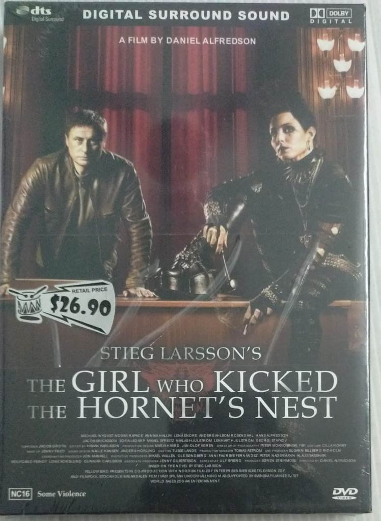 The Girl Who Kicked The Hornet's Nest Sweden Movie DVD (sealed pack ...