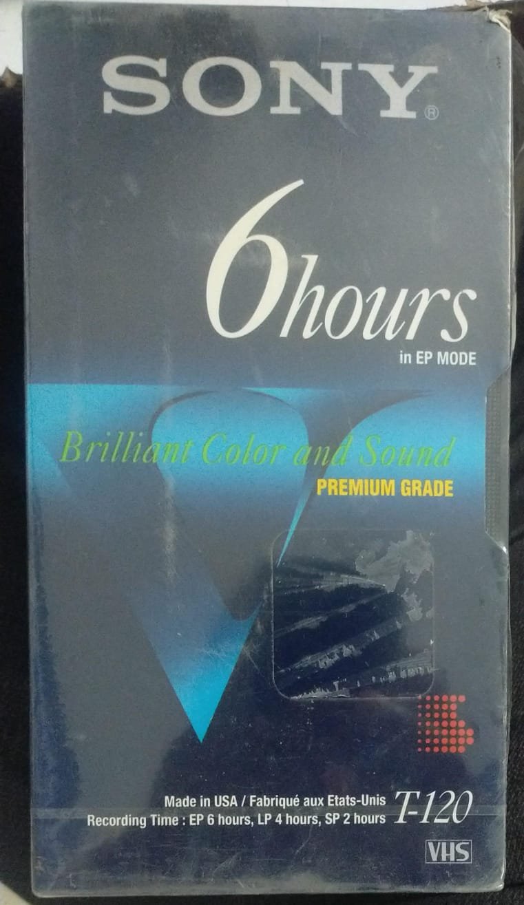 SONY T120 6hrs. EP T-120 VHS Tapes (Blank Tape Sealed pack) - Macsendisk