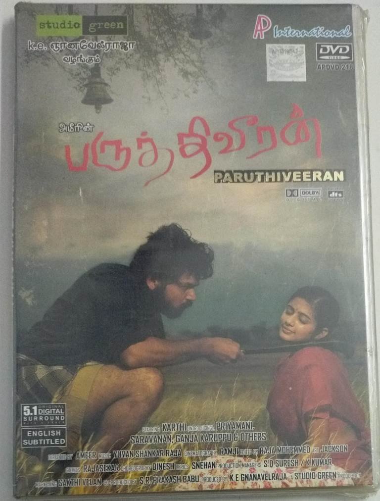 Paruthiveeran Tamil Movie DVD (sealed pack)