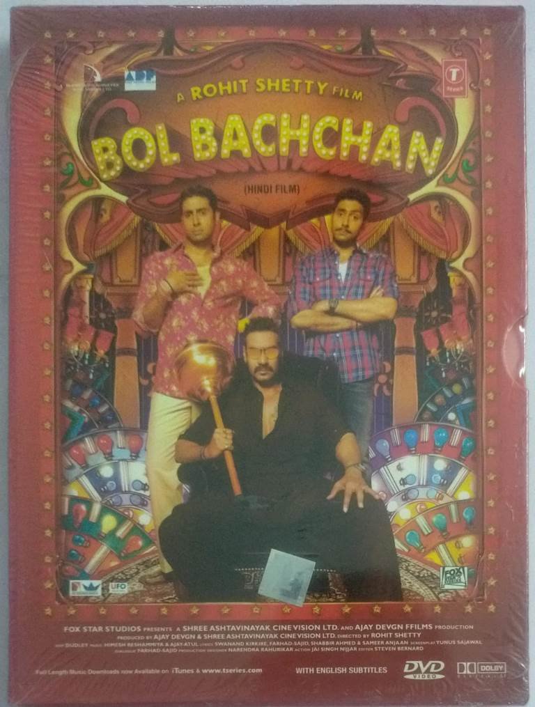 Bol Bachchan Hindi Movie DVD (sealed pack) - Macsendisk