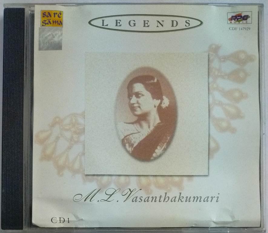 Legends M L Vasanthakumari Carnatic Classical Audio CD Vol 1 - Macsendisk