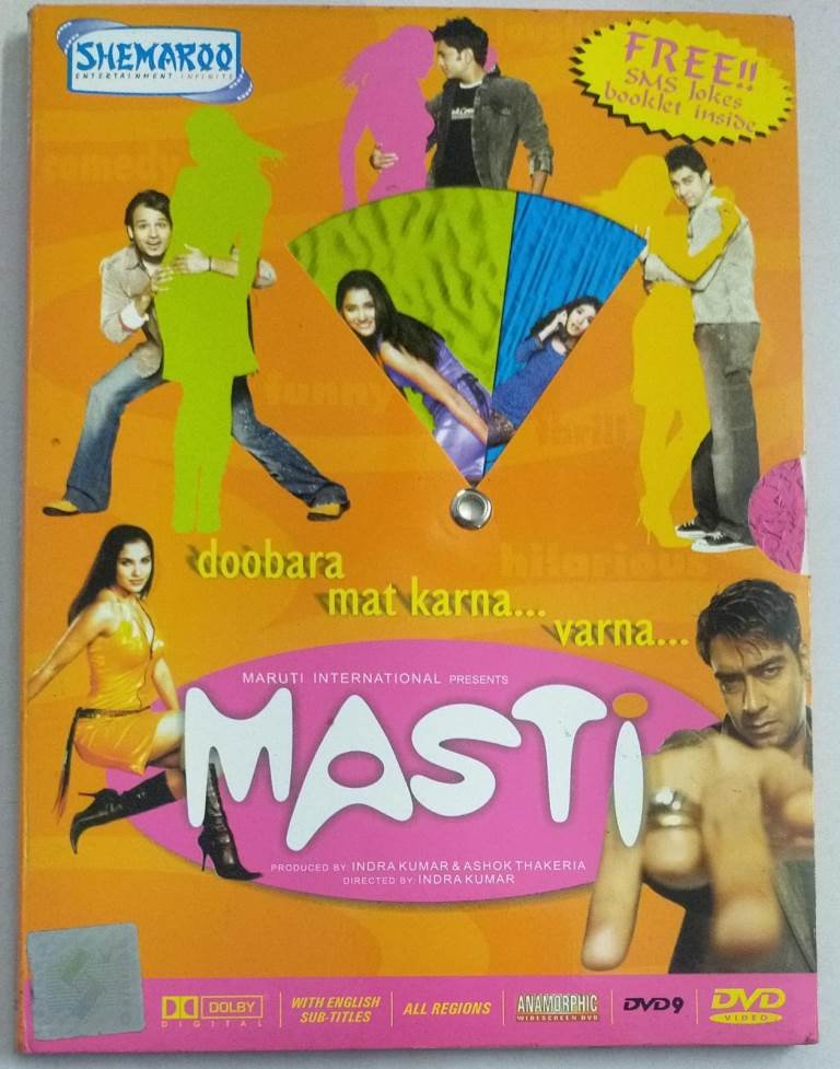 Masti Hindi Movie DVD - Macsendisk