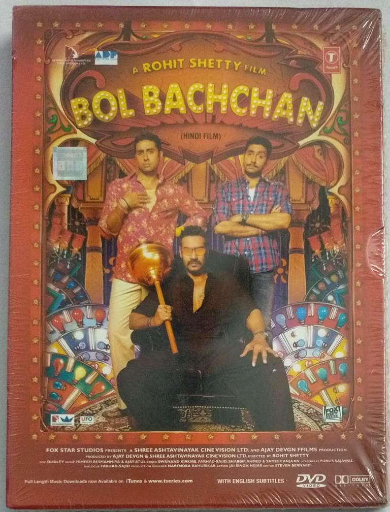 Bol Bachchan Hindi Movie DVD (sealed pack) - Macsendisk